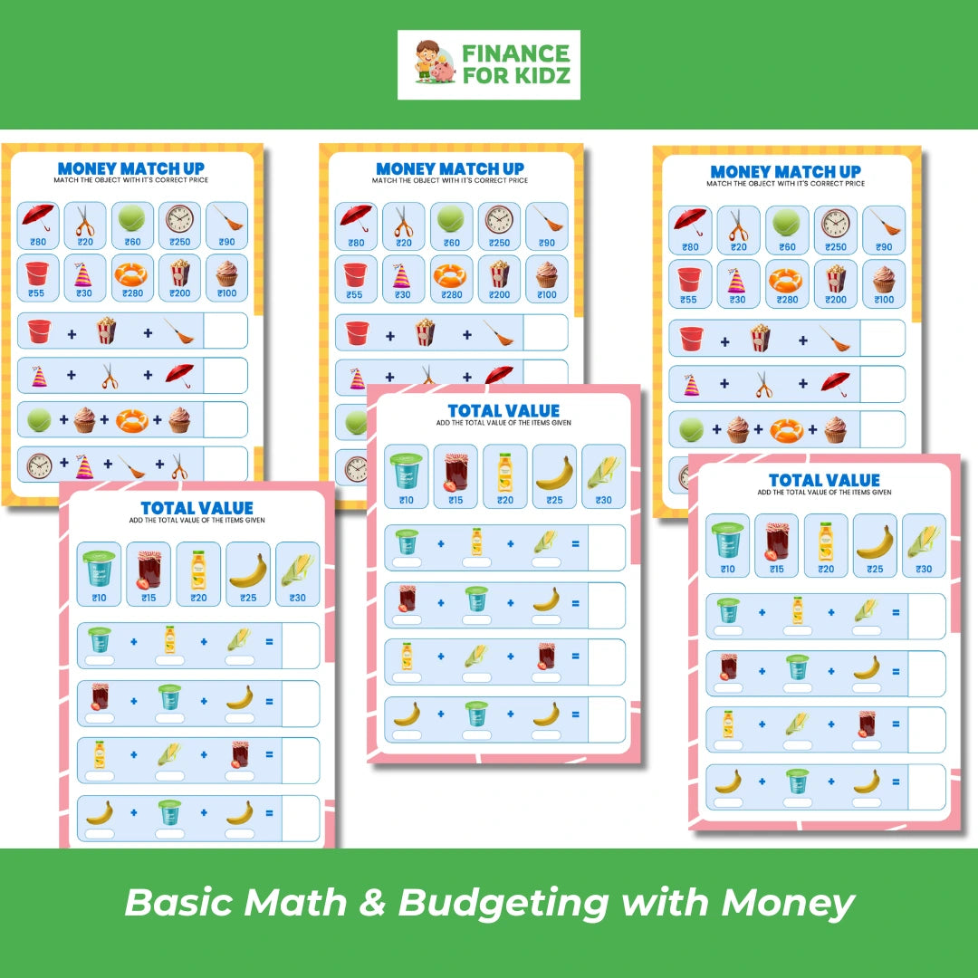 Finance Literacy Workbook For Kids – Finance for kidz